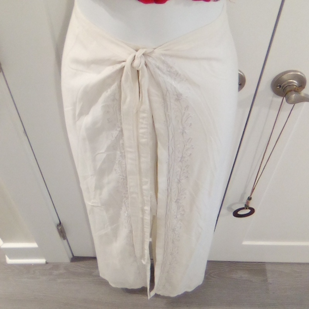 Traditional Rayon Made In India Embroidered Wrap Pants - Gem
